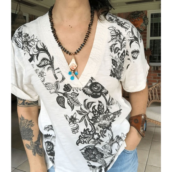 Anthropologie | Tops | Anthropologie Daily Practice Floral Vneck | Poshmark
